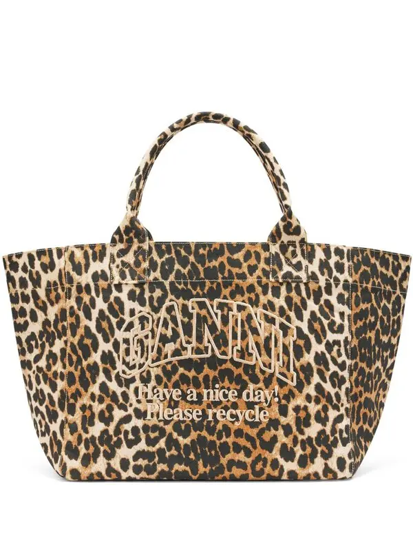 GANNI Organic Cotton Medium Tote