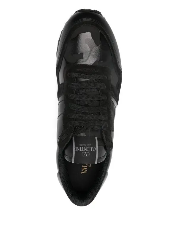 Valentino Garavani Rockrunner Camouflage Leather Sneakers - Multicolor