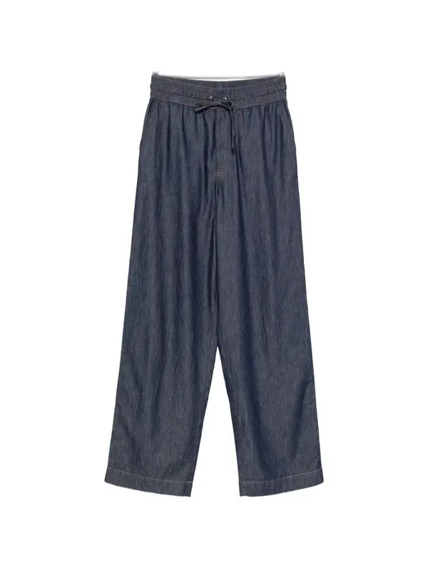 Loewe Denim Wide-leg Trousers - Multicolor