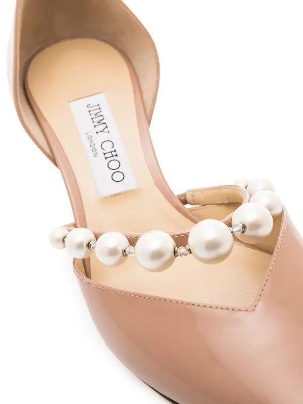 JIMMY CHOO Aurelie Faux-pearl Embellished Stiletto Pumps - Multicolor