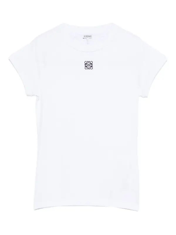 Loewe Anagram Embroidered Cotton T-shirt - Multicolor