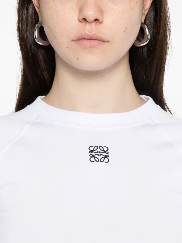 Loewe Anagram Embroidered Cotton T-shirt - Multicolor