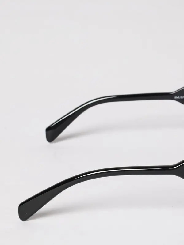 Miu Miu Cat Eye Acetate Sunglasses - Black