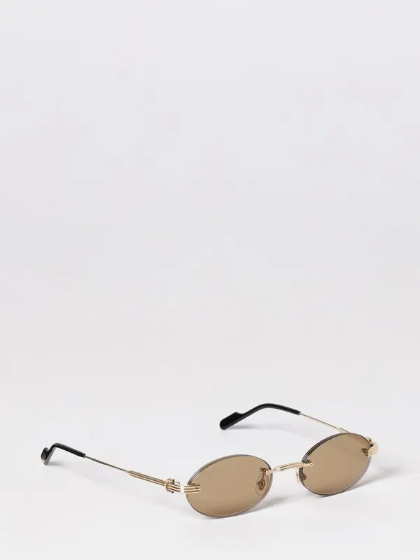Cartier Oval Frame Sunglasses - Brown