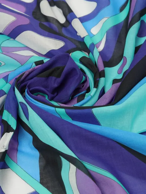 Emilio Pucci Neck Scarf Turquoise