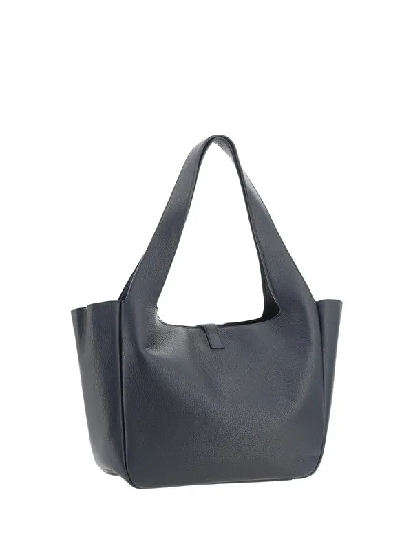 Saint Laurent Le 5 À 7 Bea Shoulder Bag In Deerskin Leather - Black