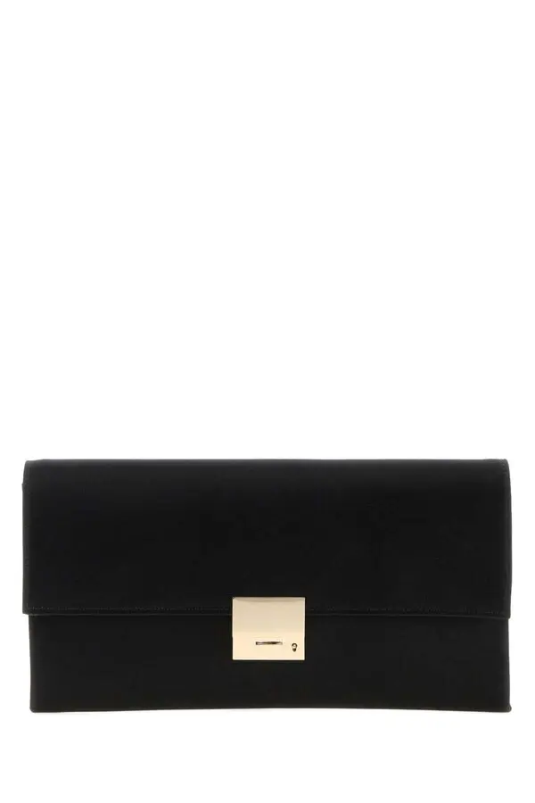 TOM FORD Satin Clutch - Black