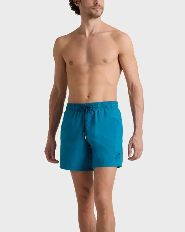 Vilebrequin Water-reactive Micro Ronde Des Tortues Swim Trunks - Blue