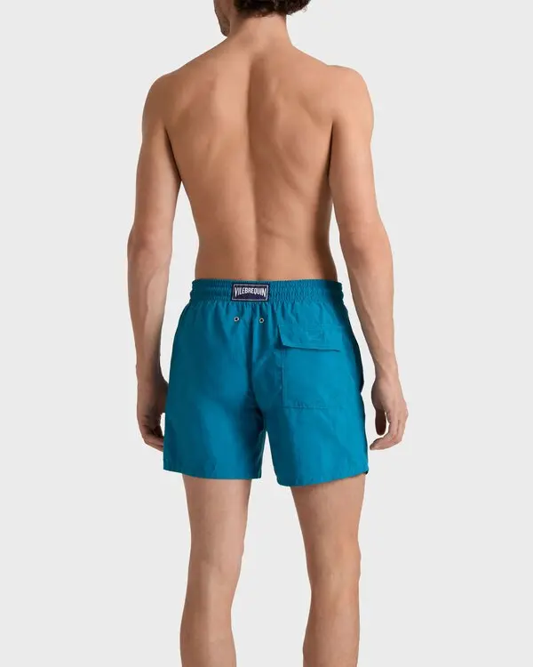 Vilebrequin Water-reactive Micro Ronde Des Tortues Swim Trunks - Blue