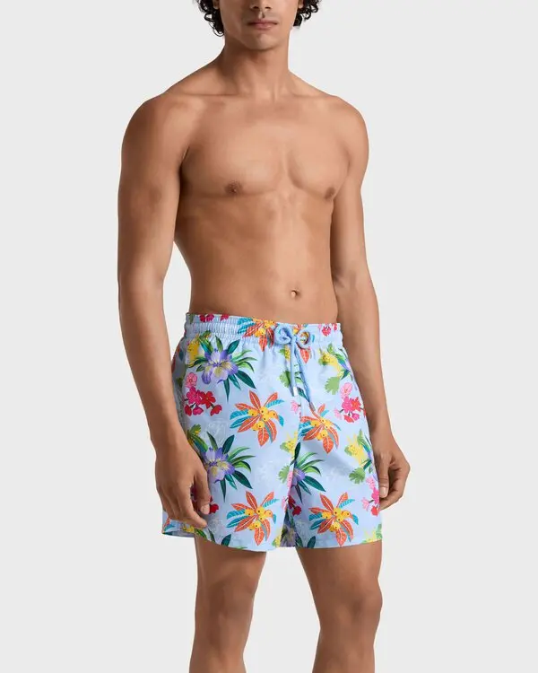 Vilebrequin Swim Trunks Garden Turtles Swimwear Moorea