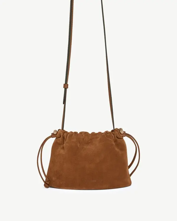 Strathberry Charlotte Drawstring Bucket Bag - Brown