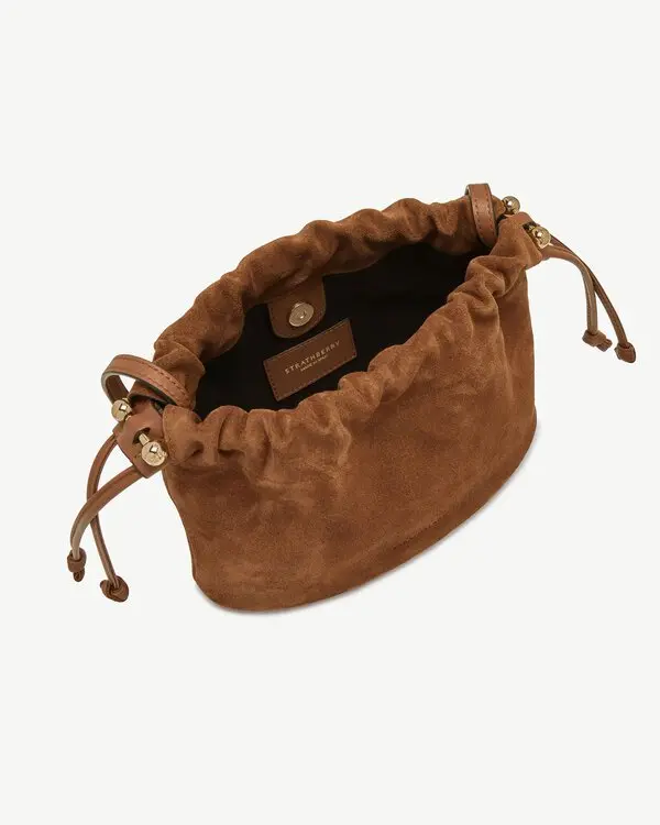Strathberry Charlotte Drawstring Bucket Bag - Brown