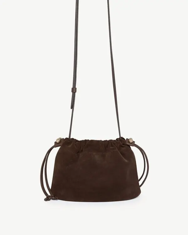 Strathberry Charlotte Drawstring Bucket Bag - Brown