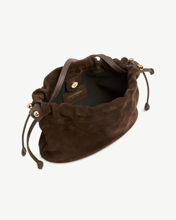 Strathberry Charlotte Drawstring Bucket Bag - Brown