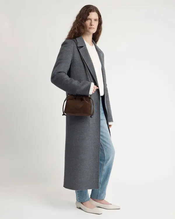 Strathberry Charlotte Drawstring Bucket Bag - Brown