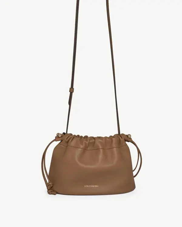 Strathberry Charlotte Drawstring Bucket Bag - Neutral