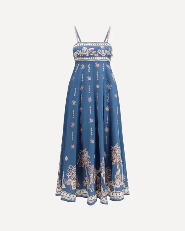 ALEMAIS Acacia Linen Maxi Dress
