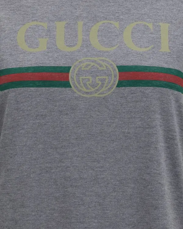 Gucci Cotton And Silk Jersey Printed T-shirt