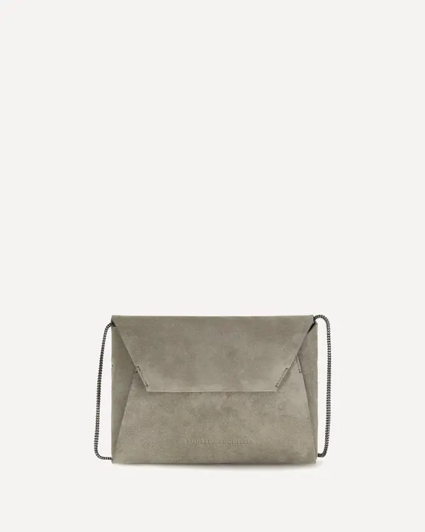 Brunello Cucinelli Bc Duo Suede Clutch Bag
