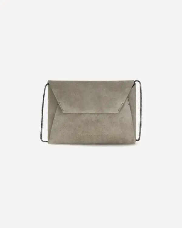 Brunello Cucinelli Bc Duo Suede Clutch Bag