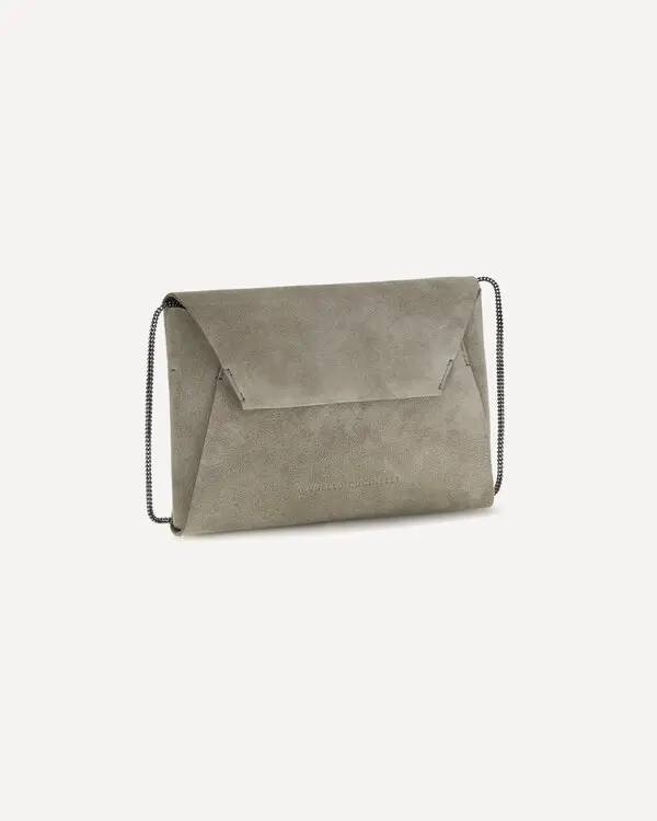 Brunello Cucinelli Bc Duo Suede Clutch Bag