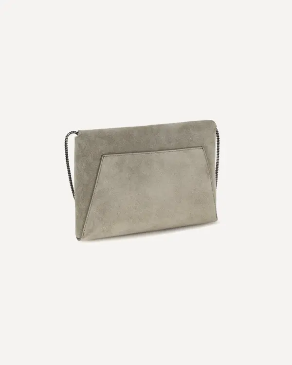 Brunello Cucinelli Bc Duo Suede Clutch Bag