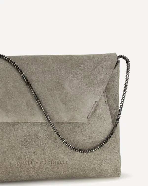 Brunello Cucinelli Bc Duo Suede Clutch Bag