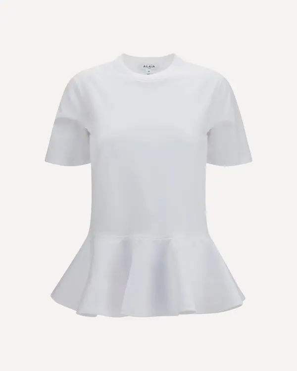 Alaïa Cotton Jersey Crinoline T-shirt