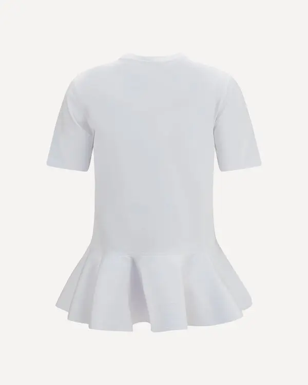 Alaïa Cotton Jersey Crinoline T-shirt
