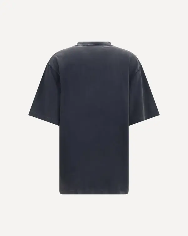 Alexander Wang Hort-leeve T-hirt With Central Logo Print