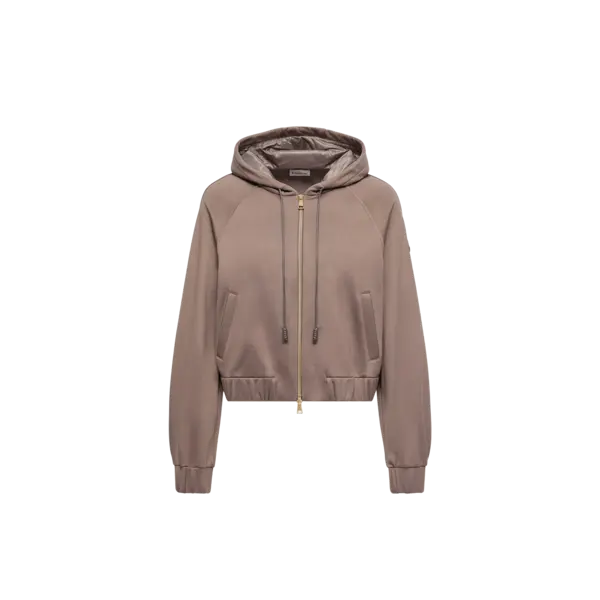Moncler Technical Fleece Zip-up Cardigan - Brown