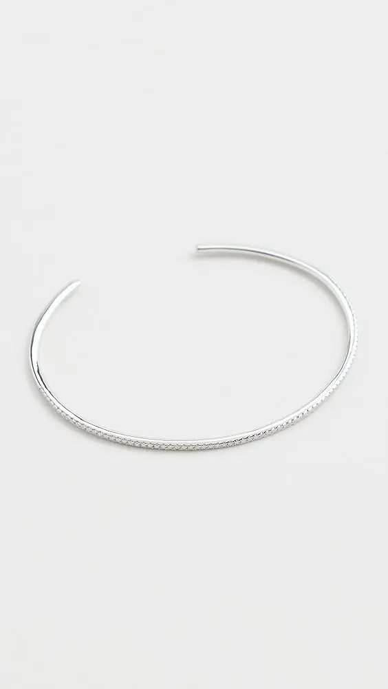 Shashi Micro Teeny Tiny Tennis Cuff - Silver