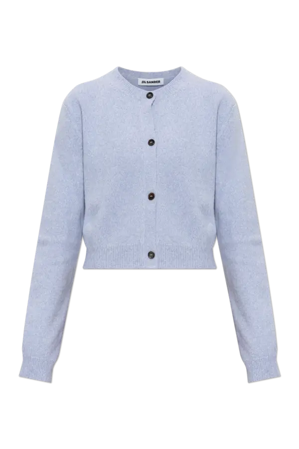 JIL SANDER Wool Cardigan - Blue