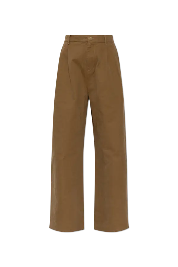JIL SANDER Cotton Pleated Trousers