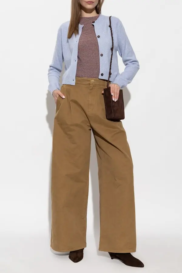 JIL SANDER Cotton Pleated Trousers
