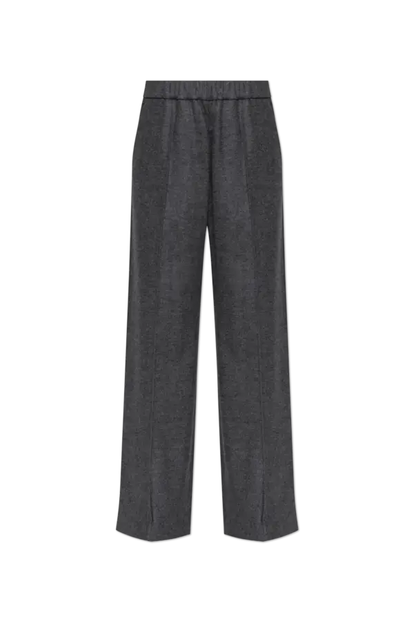 JIL SANDER Wool Pants With Stitched Seams On The Legs - Grey