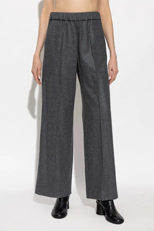JIL SANDER Wool Pants With Stitched Seams On The Legs