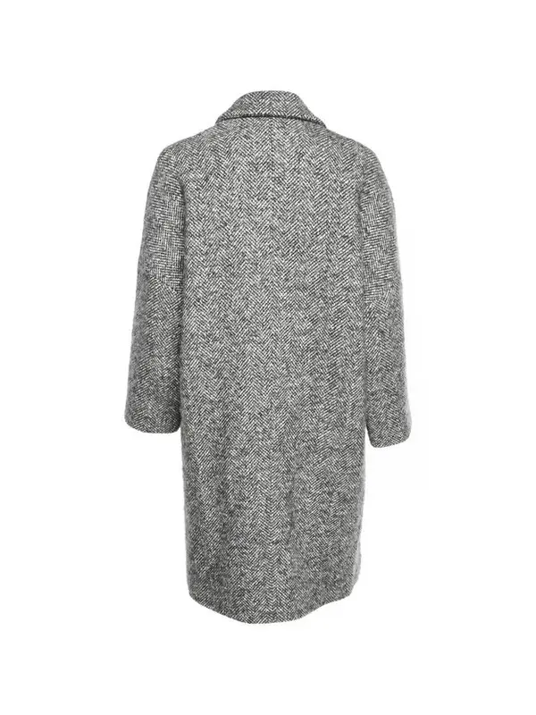 Brunello Cucinelli Herringbone Oversized Coat