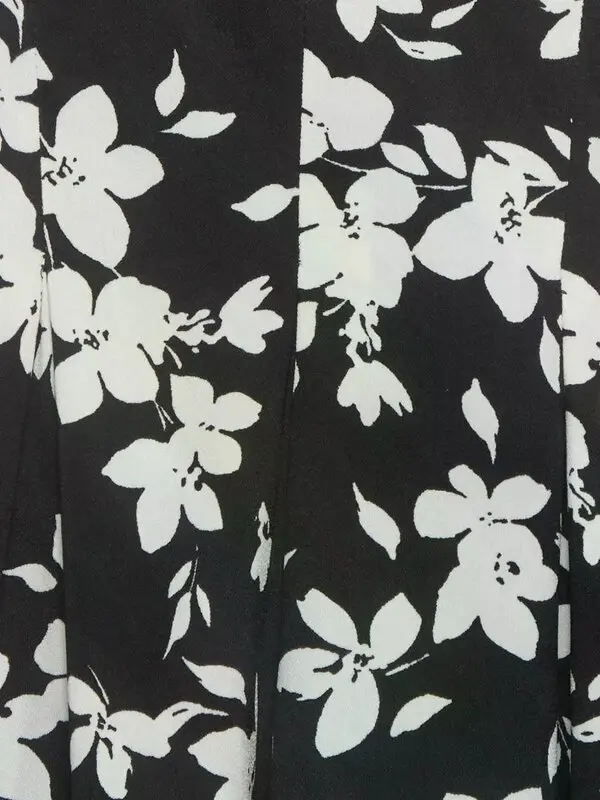 Ralph Lauren Floral Print Sleeveless V-neck Mini Dress - Black