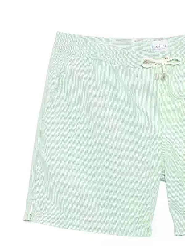 Sunspel Fine-stripe Swim Shorts
