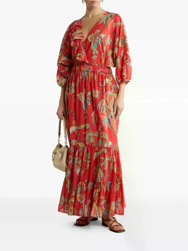 Etro Paisley-print Ruffled Blouse