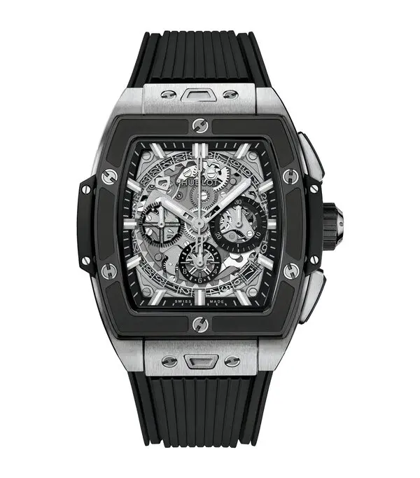 HUBLOT Titanium And Ceramic Spirit Of The Big Bang Chronograph Watch - Black