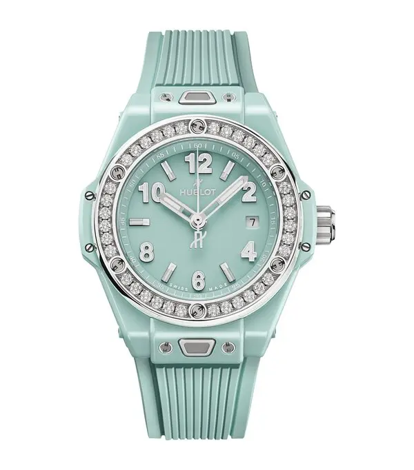 HUBLOT Ceramic And Diamond Big Bang One Click Watch - Black
