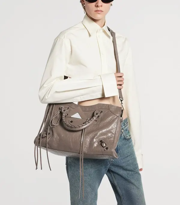 Balenciaga Medium Leather Le City Top-handle Bag