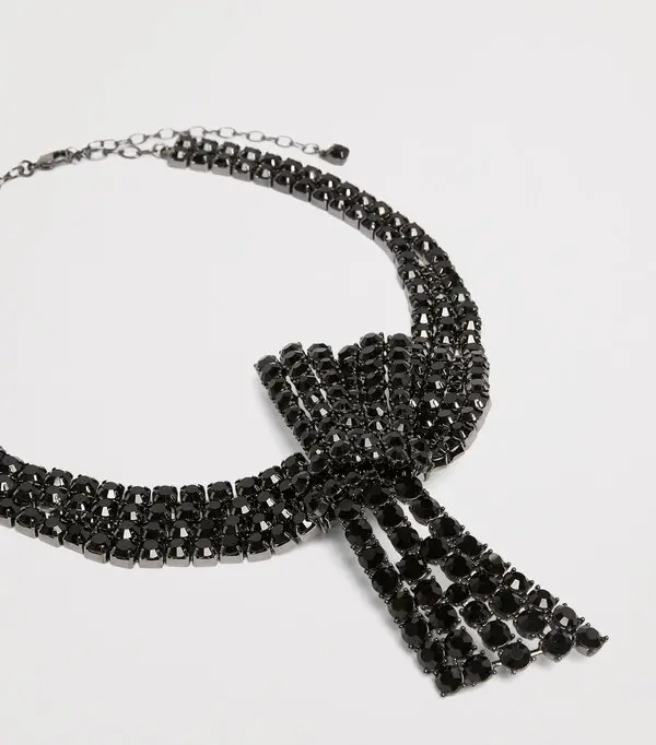 Marina Rinaldi Rhinestone-embellished Butterfly Choker