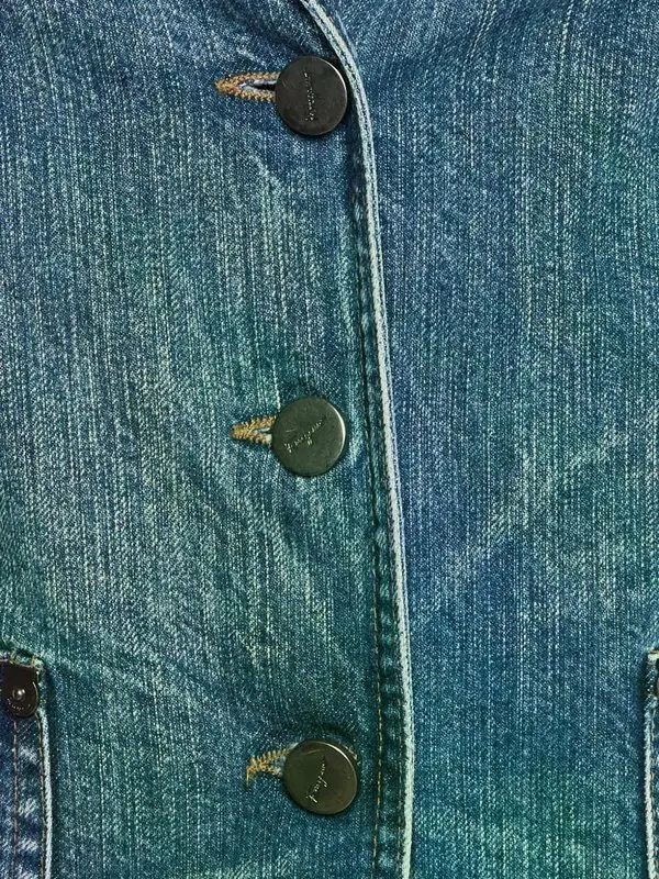 FERRAGAMO Slim-fit Denim Jacket With Notch Lapels