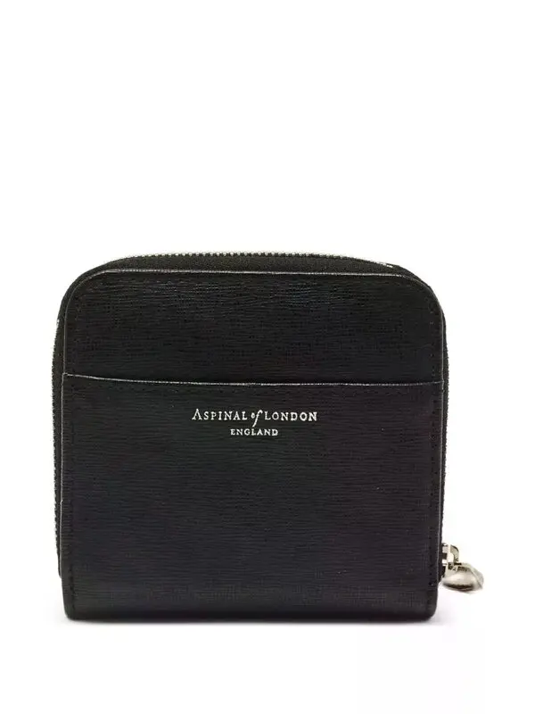 ASPINAL OF LONDON Zip-around Compact Wallet - Black