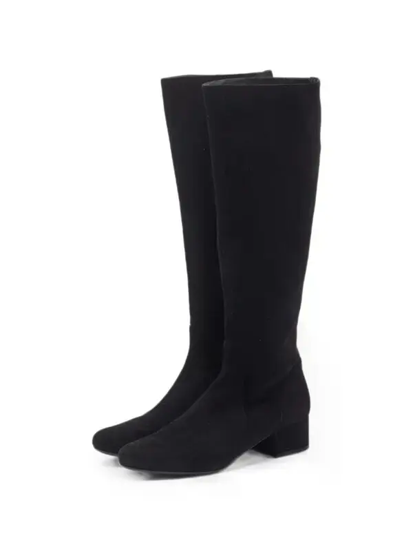 Saint Laurent Suede Knee-high Boots
