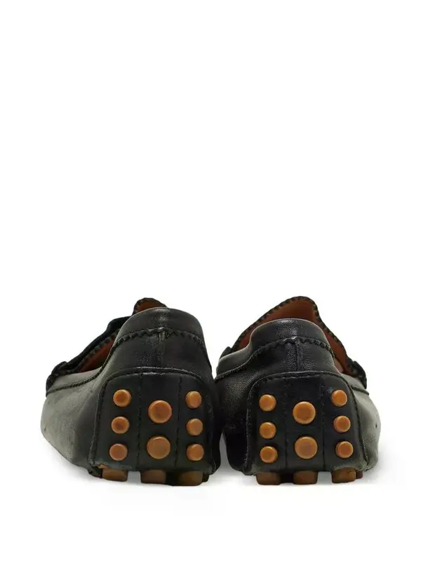 Gucci Web Stripe Driver Loafers