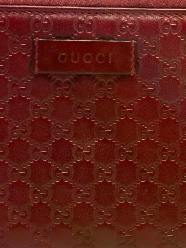Gucci Microguccissima Zip-fastening Wallet - Red